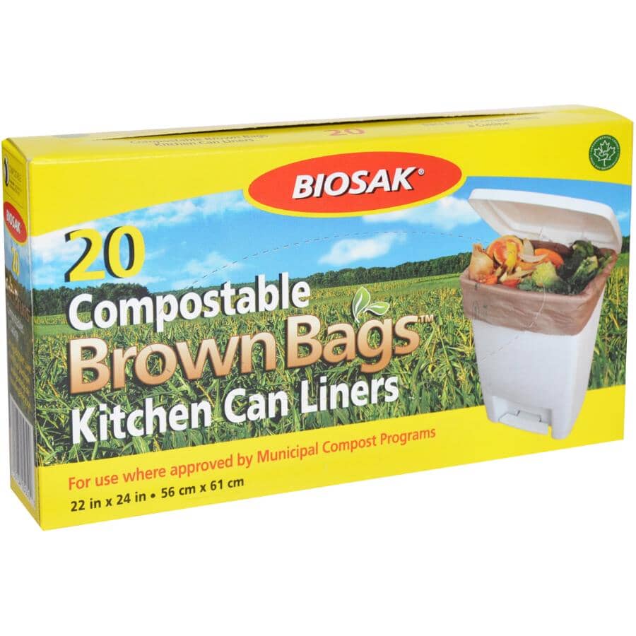 20 Pack 22" x 24" Compostable Bags – Atkinson Home Hardware