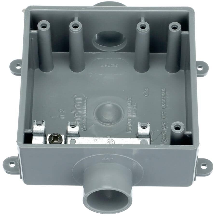 3/4" FSC PVC Double Gang Box – Atkinson Home Hardware