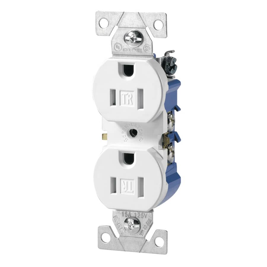 10 Pack 15 Amp White Tamper Resistant Duplex Receptacles – Atkinson ...