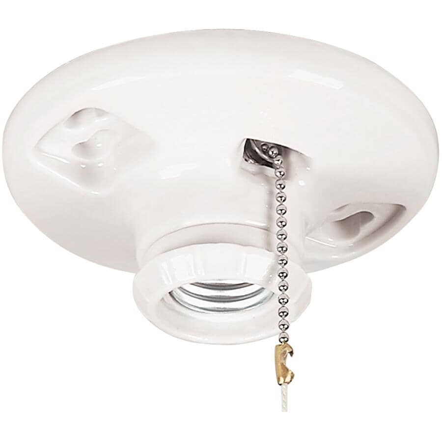 Porcelain Pull Chain Ceiling Light Holder – Atkinson Home Hardware