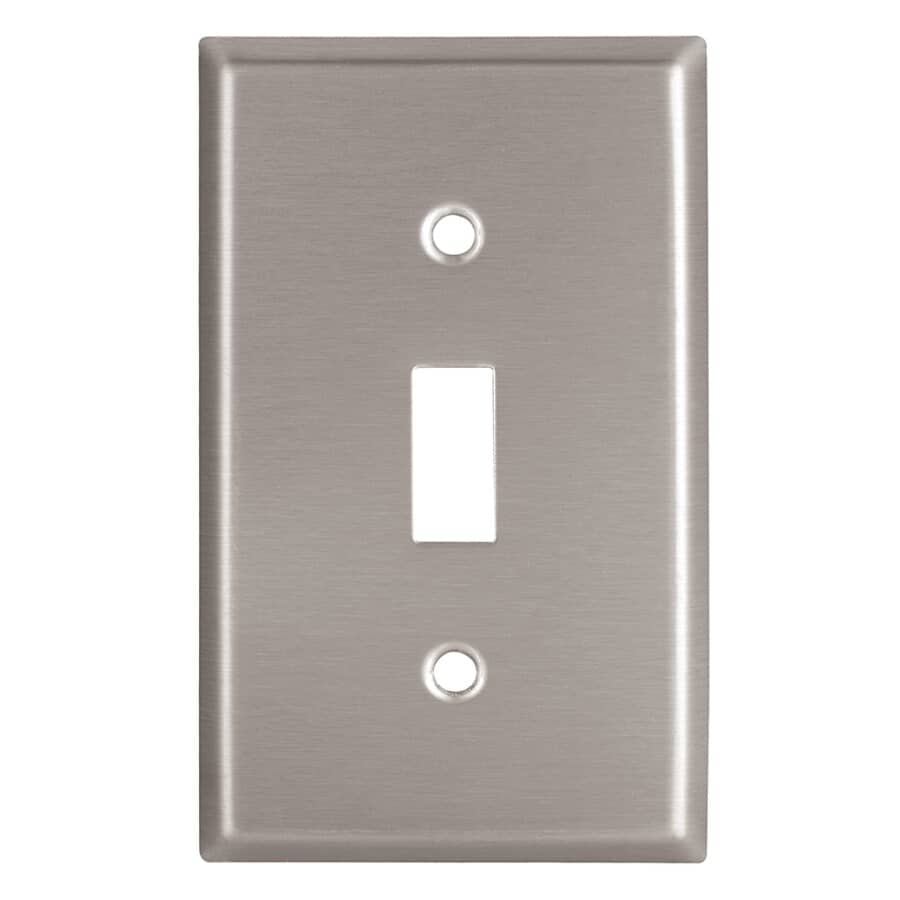Stainless Steel 1 Toggle Switch Plate – Atkinson Home Hardware