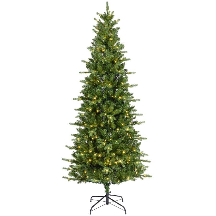 9' Killington Fir Christmas Tree - with 540 Warm White/Multi-Colour LE ...