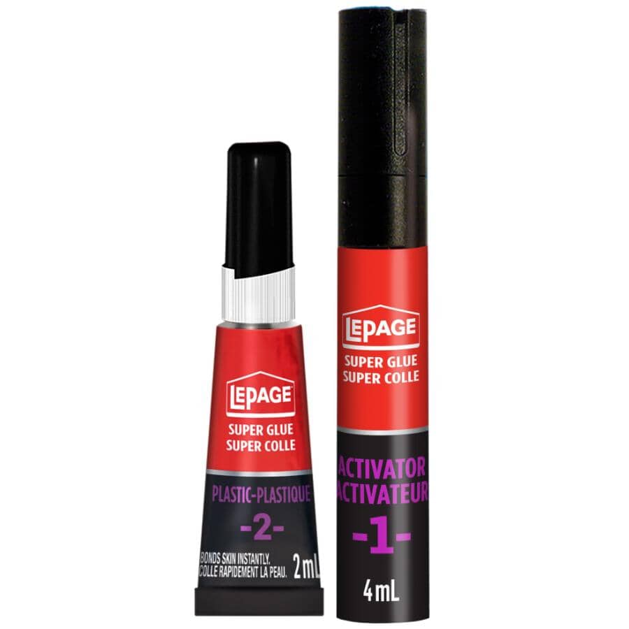 All Plastics Two Part Super Glue - 4 ml – Atkinson Home Hardware
