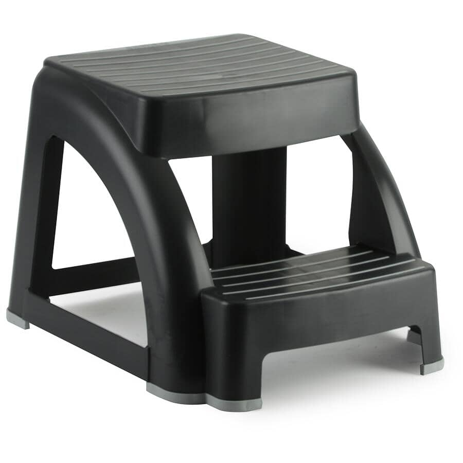 Ultra-Safe 2 Step Stool - Black – Atkinson Home Hardware