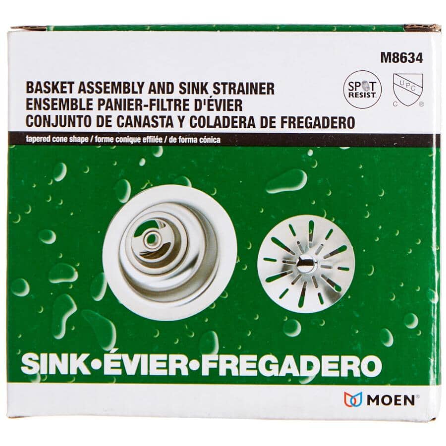Complete Sink Stainer Assembly - Stainless Steel – Atkinson Home Hardware