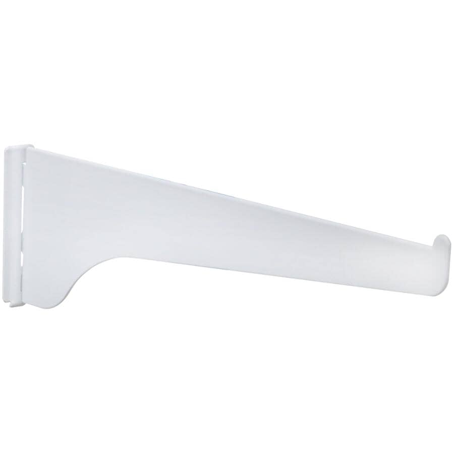 16" White Single Track Shelf Bracket – Atkinson Home Hardware