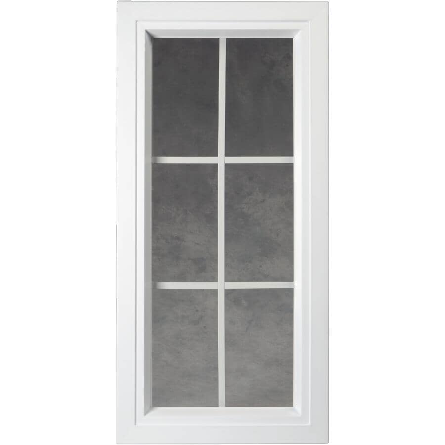 17" x 35" Vinyl Fixed Window, with White Grilles – Atkinson Home Hardware
