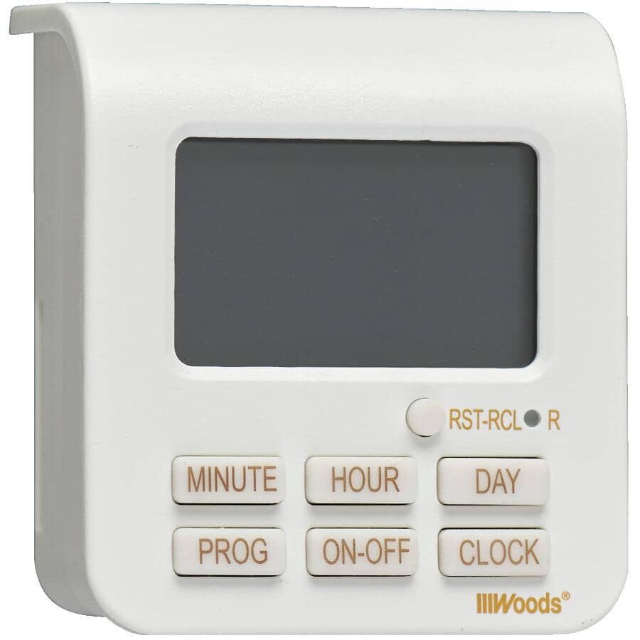 7-Day Digital Timer - 1 Outlet & 2 Conductors – Atkinson Home Hardware